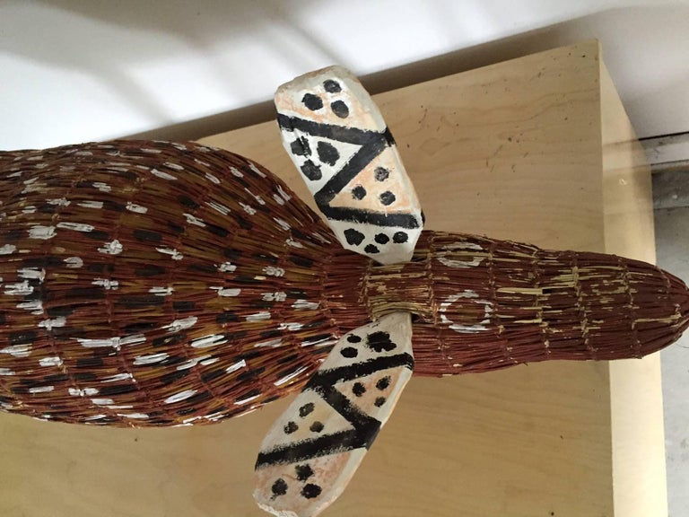 Aboriginal Contemporary Fiber Art Camp Dog For Sale at 1stDibs