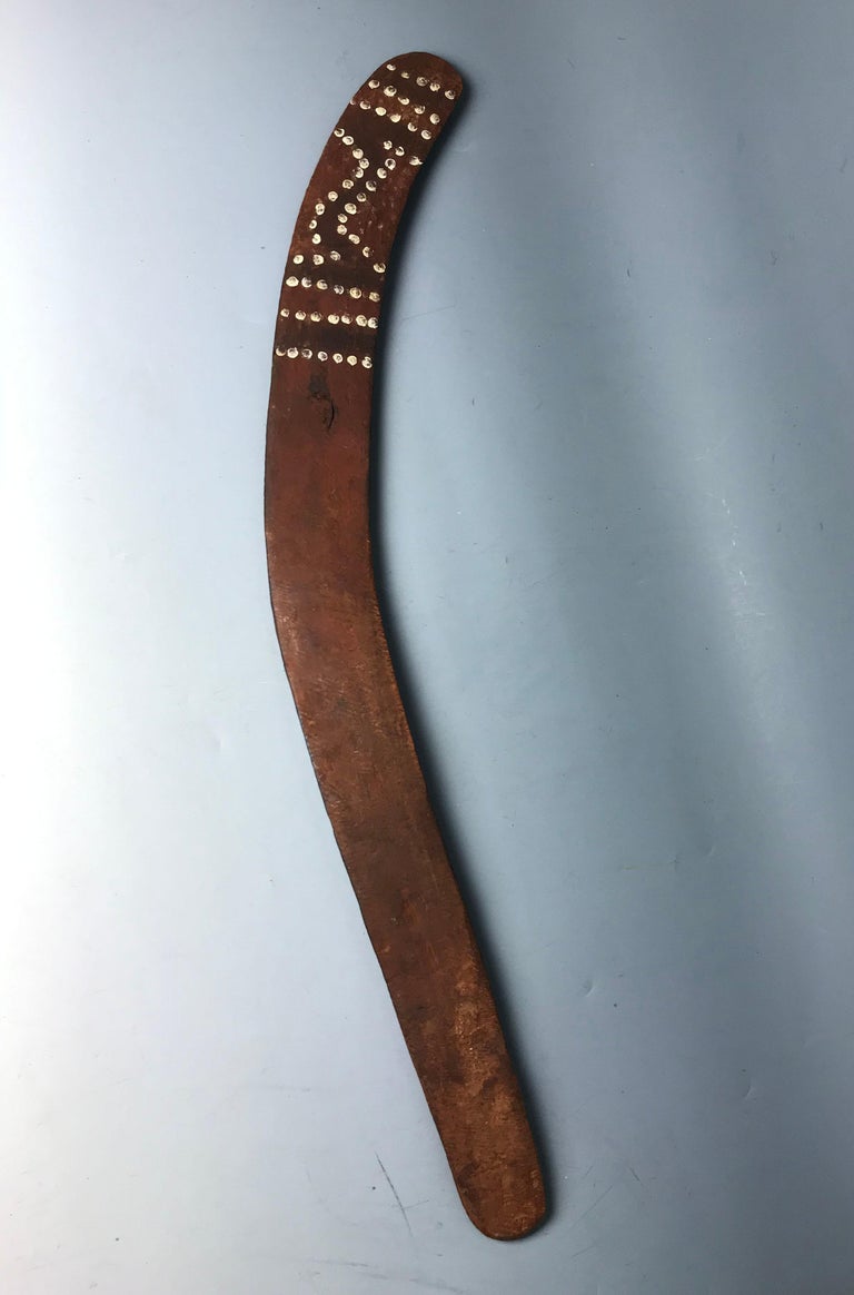 Aboriginal Painted Ceremonial Boomerang Australia Tribal Art Interior ...