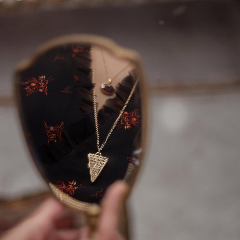 Abracadabra Pyramid Locket at 1stDibs