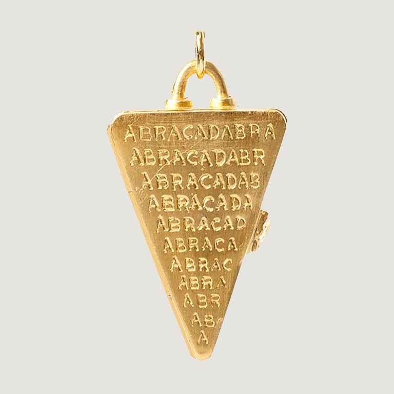 Abracadabra Pyramid Locket at 1stDibs