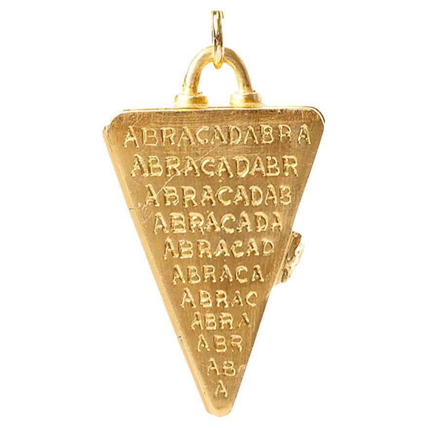 Abracadabra Pyramid Locket at 1stDibs