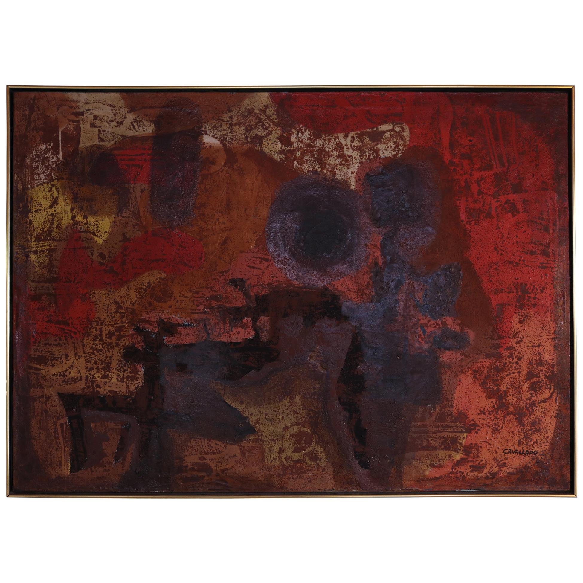 Layered Abstract Painting in Pastel Tones by Michael Dormer at 1stDibs