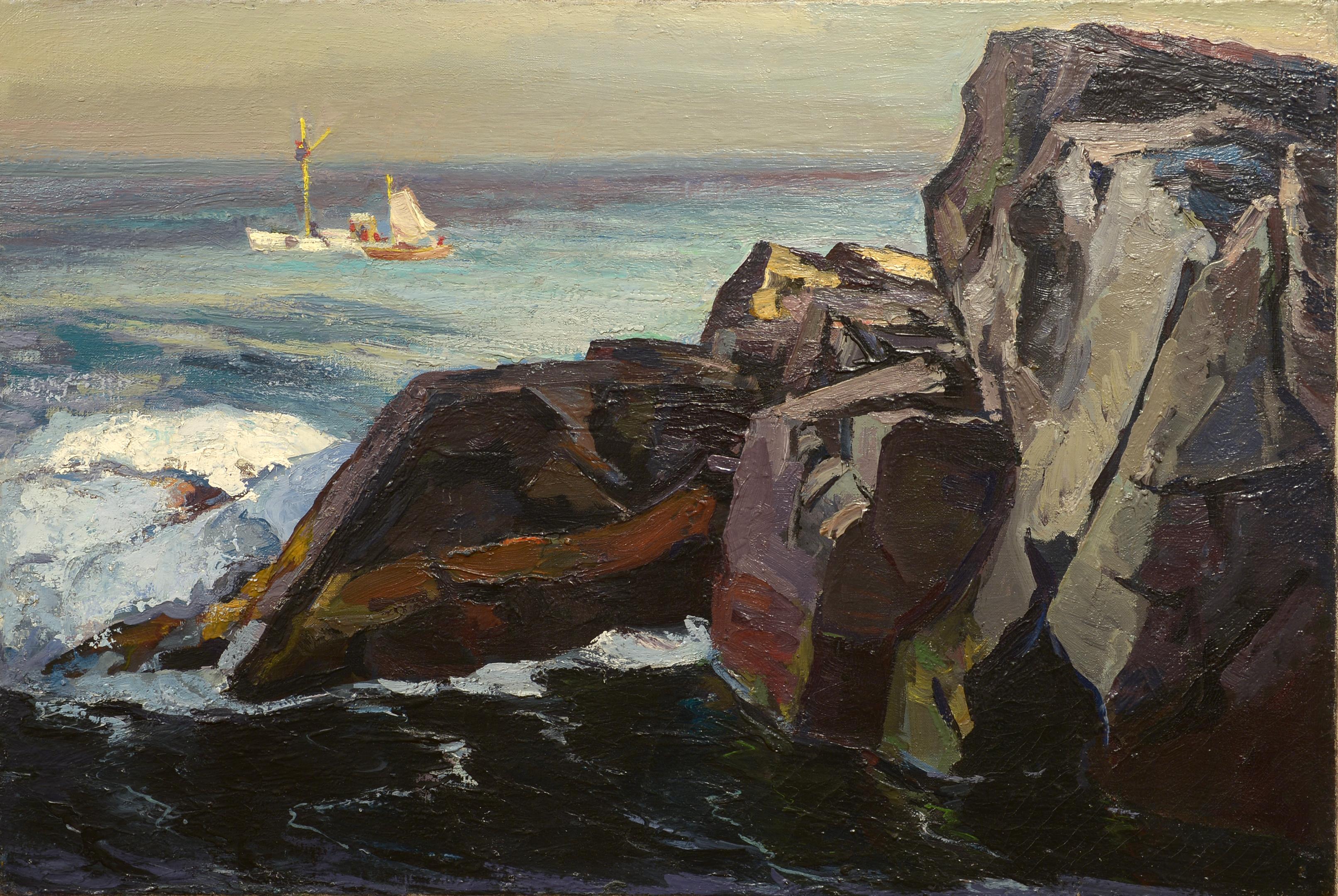 James Fitzgerald - Rocks and Waves, Monhegan at 1stDibs | james ...