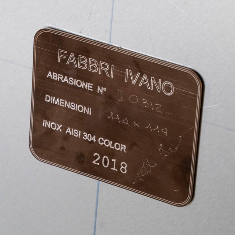 "Abrasione N° I0312" by Ivano Fabbri Silver Inox, Italy, 2018 For Sale ...