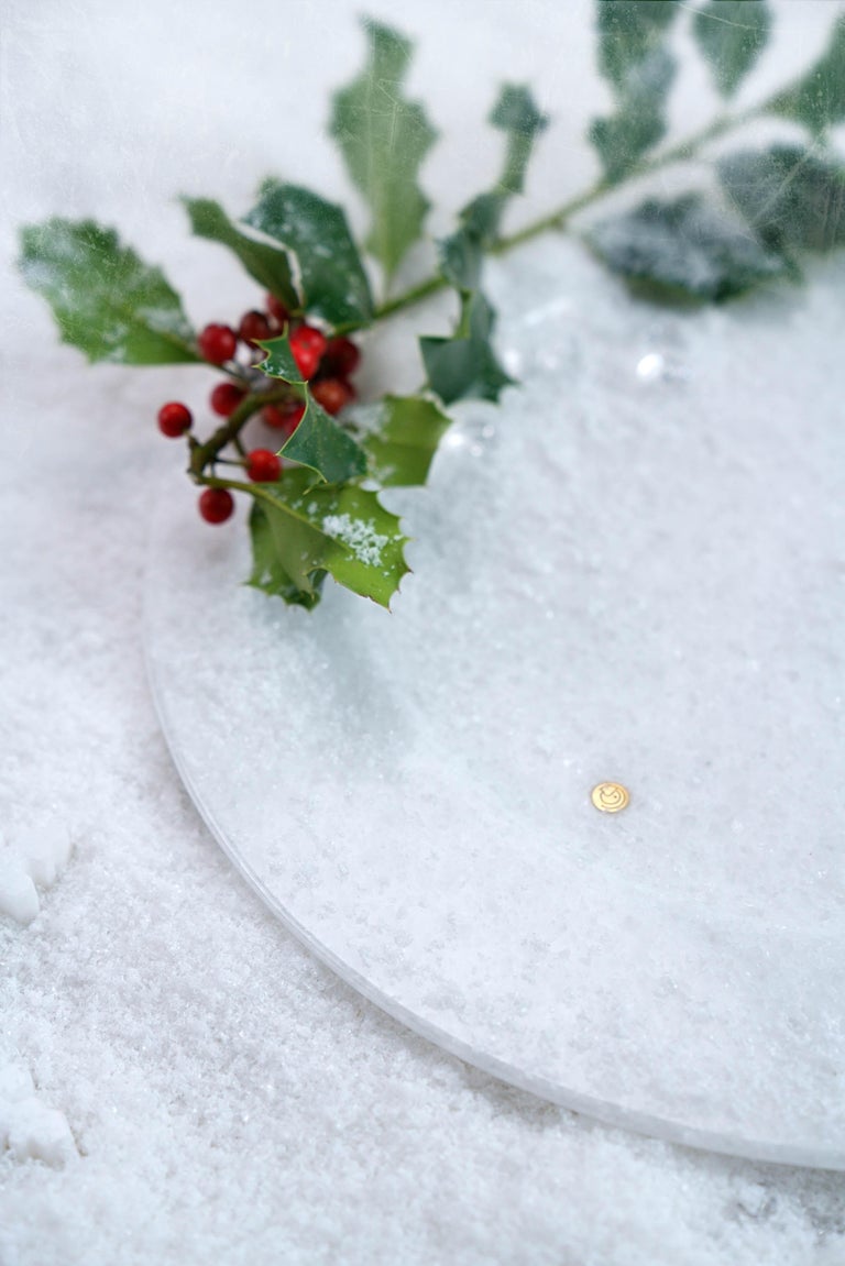 Absolute White Marble Charger Plates Christmas Decor Table Serveware ...