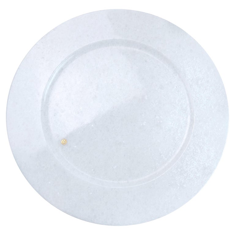 Absolute White Marble Charger Plates Christmas Decor Table Serveware ...