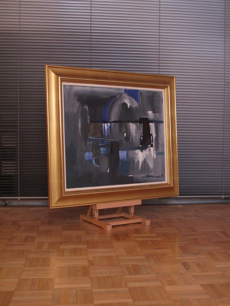 Abstarct Oil on Canvass by Jørgen Waring at 1stDibs