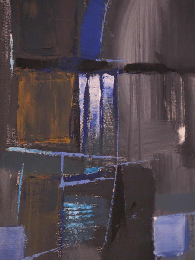 Abstarct Oil on Canvass by Jørgen Waring at 1stDibs