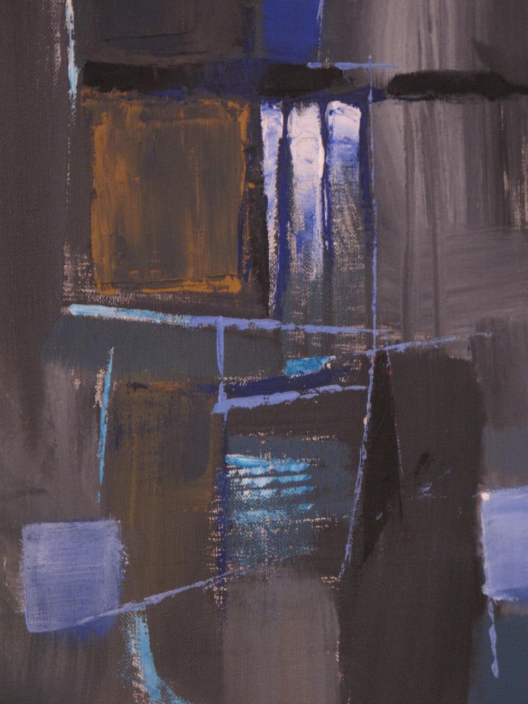 Abstarct Oil on Canvass by Jørgen Waring at 1stDibs