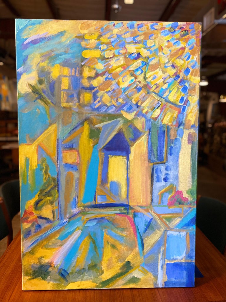 Abstract Acrylic on Canvas by Texas Artist Paula Sussman For Sale at ...