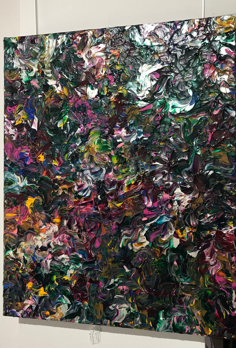 Abstract Acrylic on Canvas Painting "She Presumed" by Alexander Hecht ...