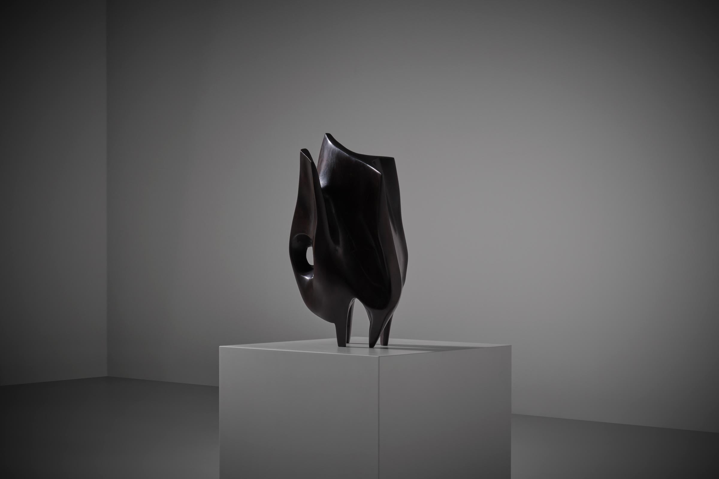 Abstract anthropomorphic sculpture by Teun Renes, 1970s For Sale at 1stDibs