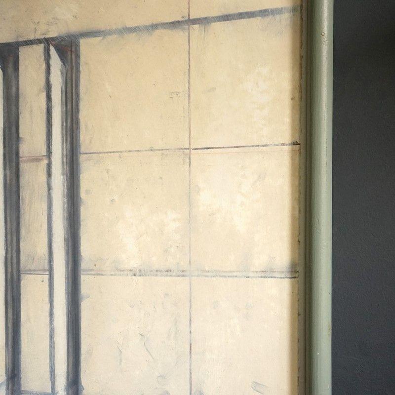 Vintage Original Abstract Painting Architectural Study by Richard ...