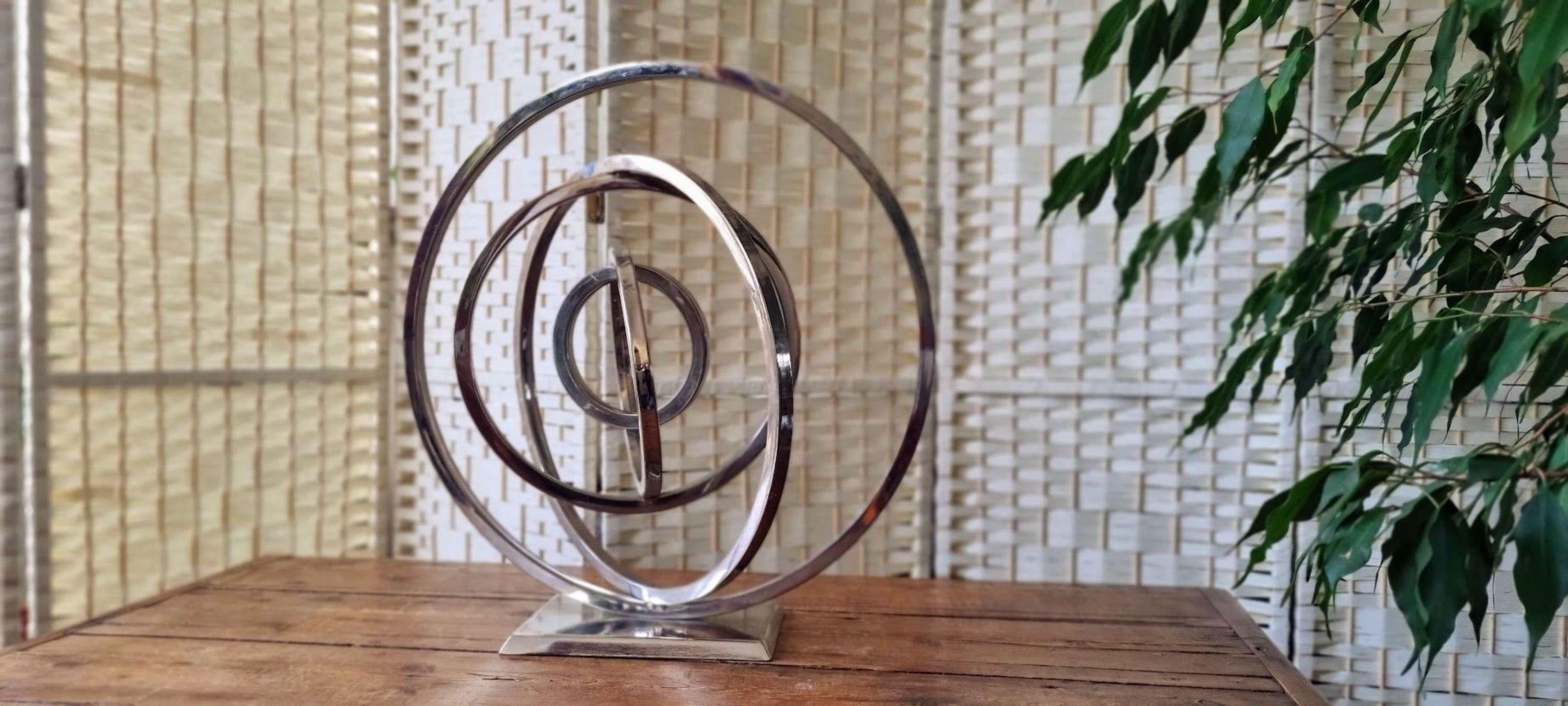 Abstract Atomic Chrome Sculpture For Sale at 1stDibs