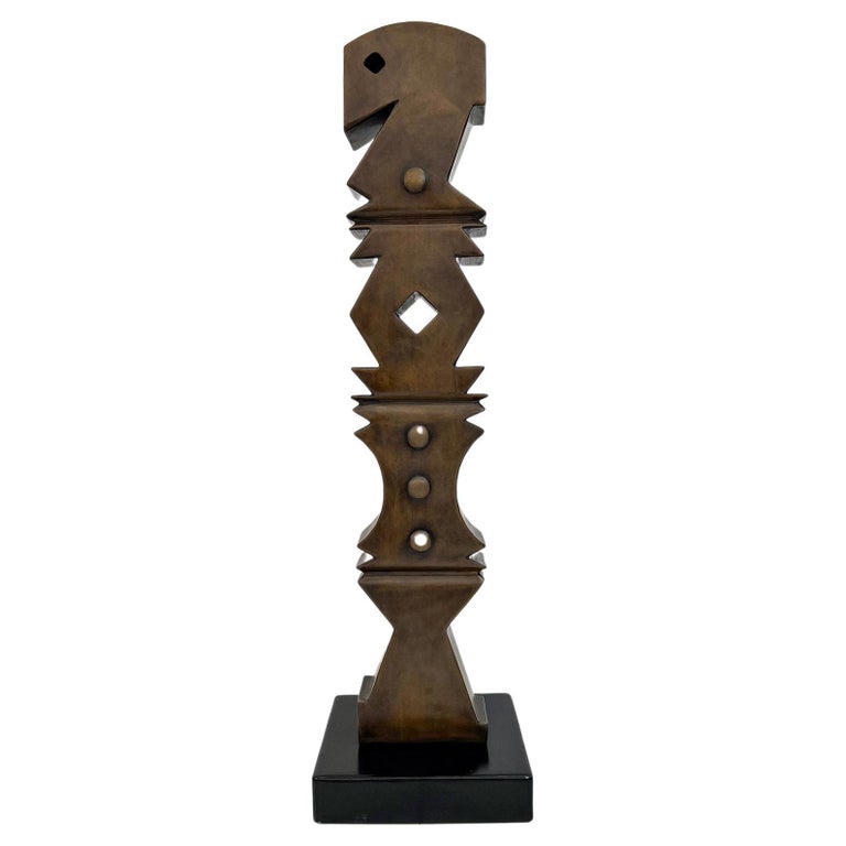 Sculpture totem moderne abstraite en bronze «63 » de Rod Kagan, 5/6 ...