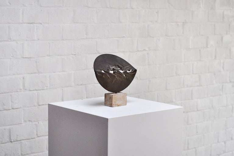 Abstract Bronze Sculpture by Franco Ciuti, Italy 1970's For Sale at 1stDibs