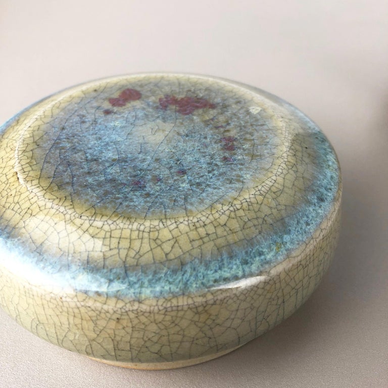 Abstract Ceramic Studio Pottery Lid Can by Wendelin Stahl, Germany ...