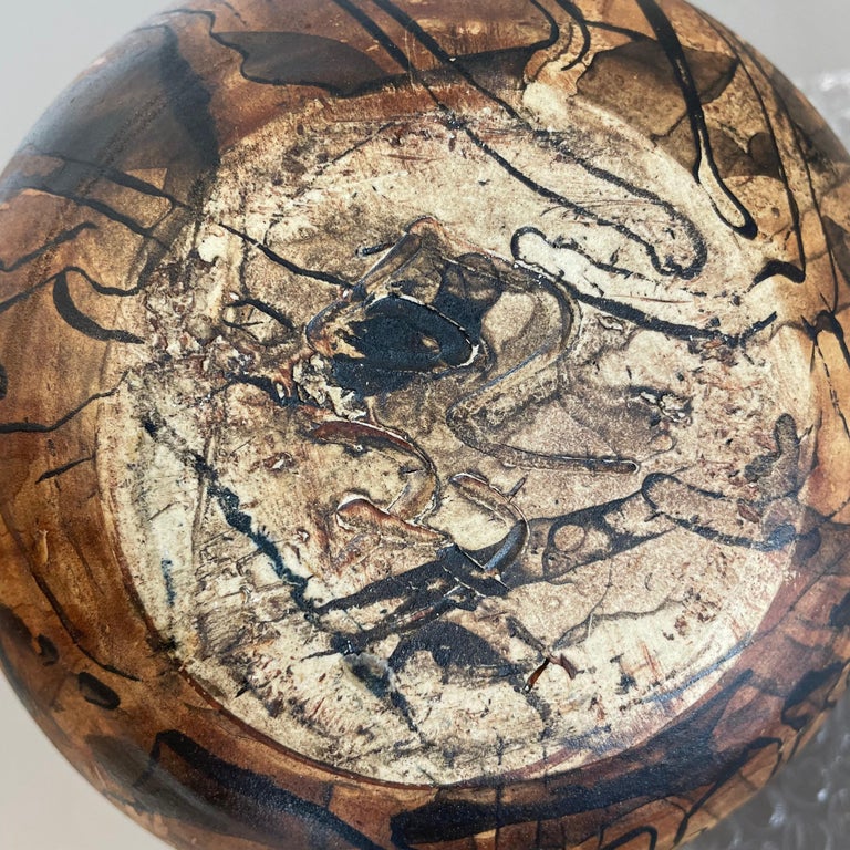 Abstract Ceramic Studio Pottery Vase by Gerhard Liebenthron, Germany ...