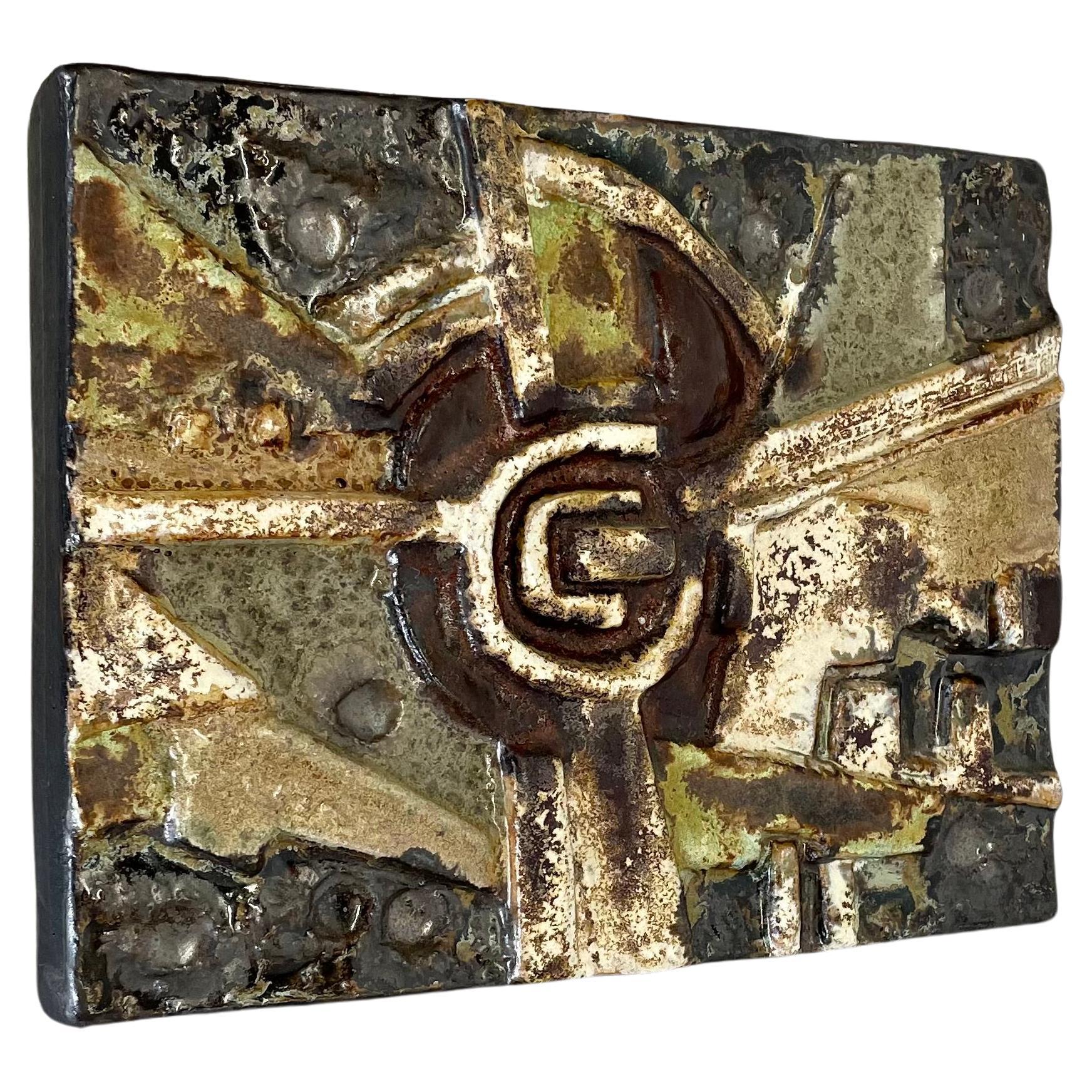Rare 1950s Abstract German Ceramic Wall Objects Made by Ruscha, Germany ...