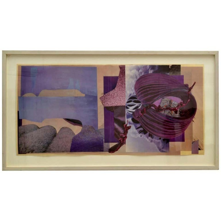 Abstract Collage Art in Blue by Bill Allan For Sale at 1stDibs | bill ...