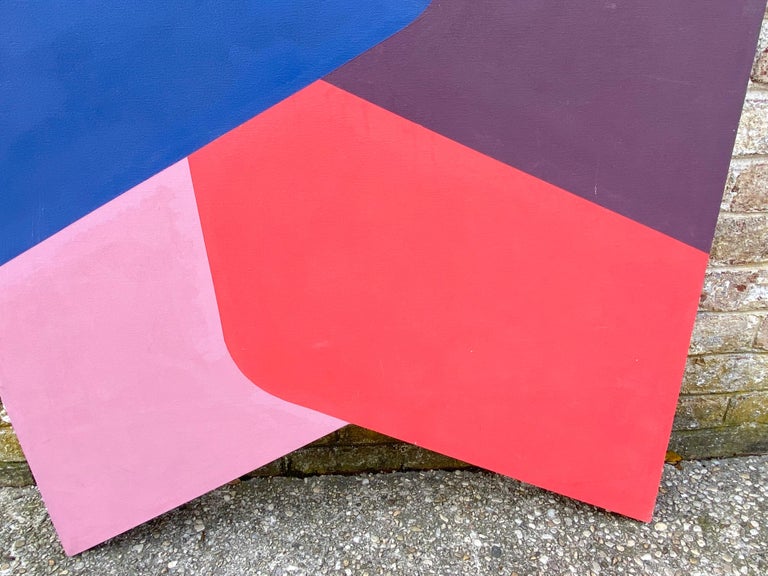 Abstract Color Block Painting For Sale at 1stDibs