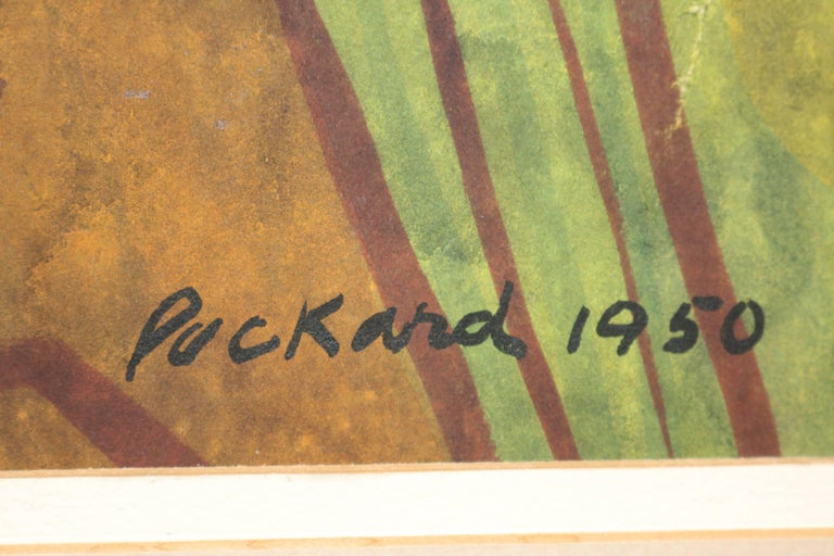 Abstract Colorful Watercolor by Amy Lou Packard at 1stDibs