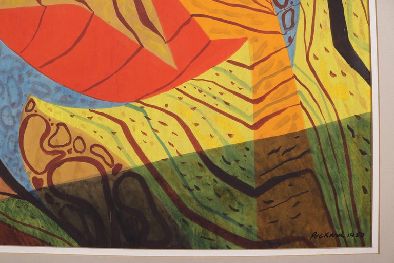 Abstract Colorful Watercolor by Amy Lou Packard at 1stDibs