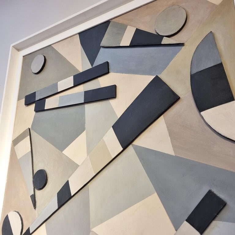 Abstract Composition by Armilde Dupont, Oil on Canvas and Wood, Belgium ...