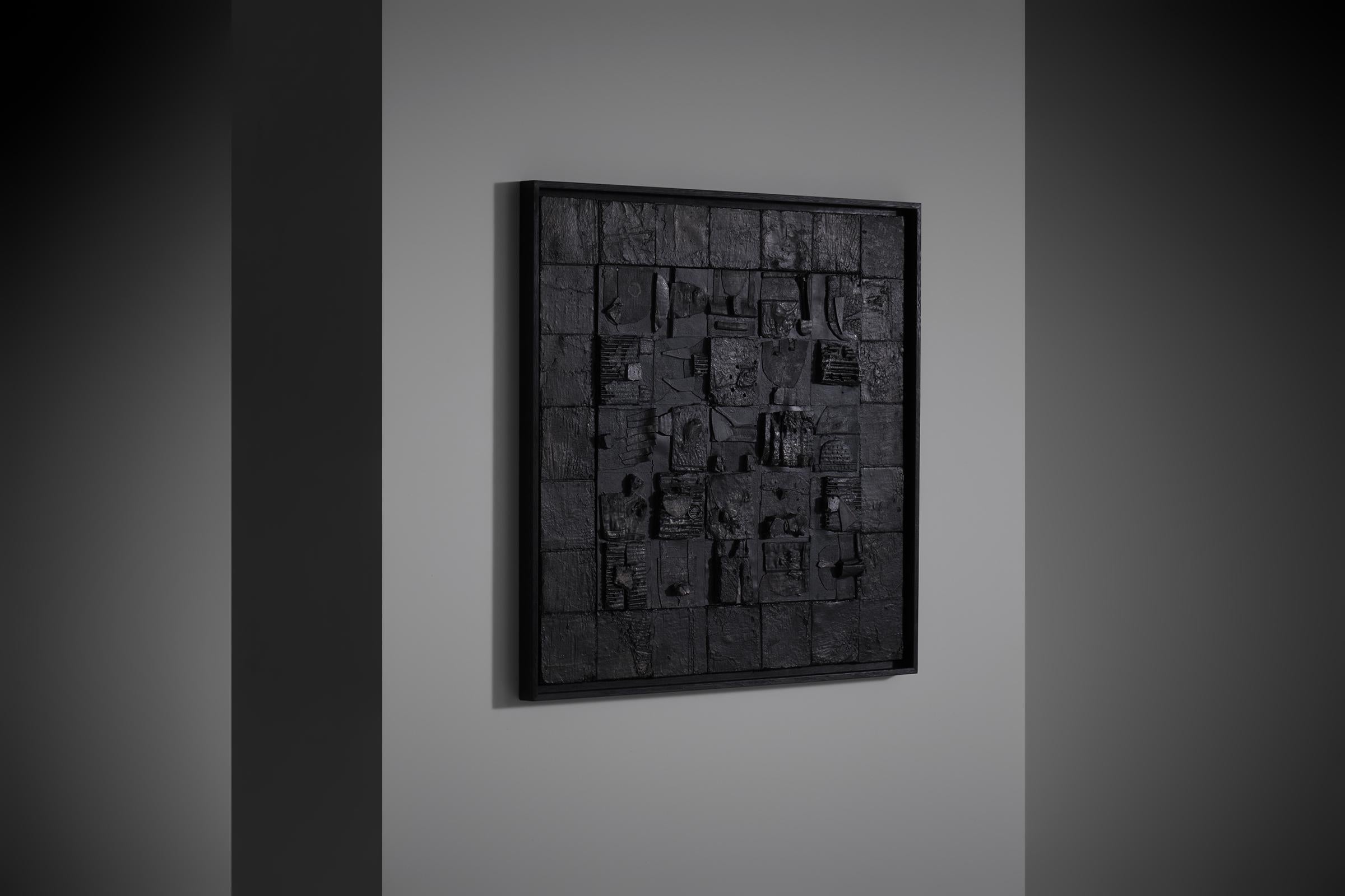 Abstract Constructivist Wall relief by Enea Mancino, Italy 1970s For ...