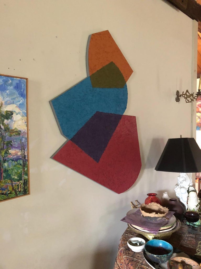 Abstract Cut Out Painting Transparency 2 For Sale at 1stDibs