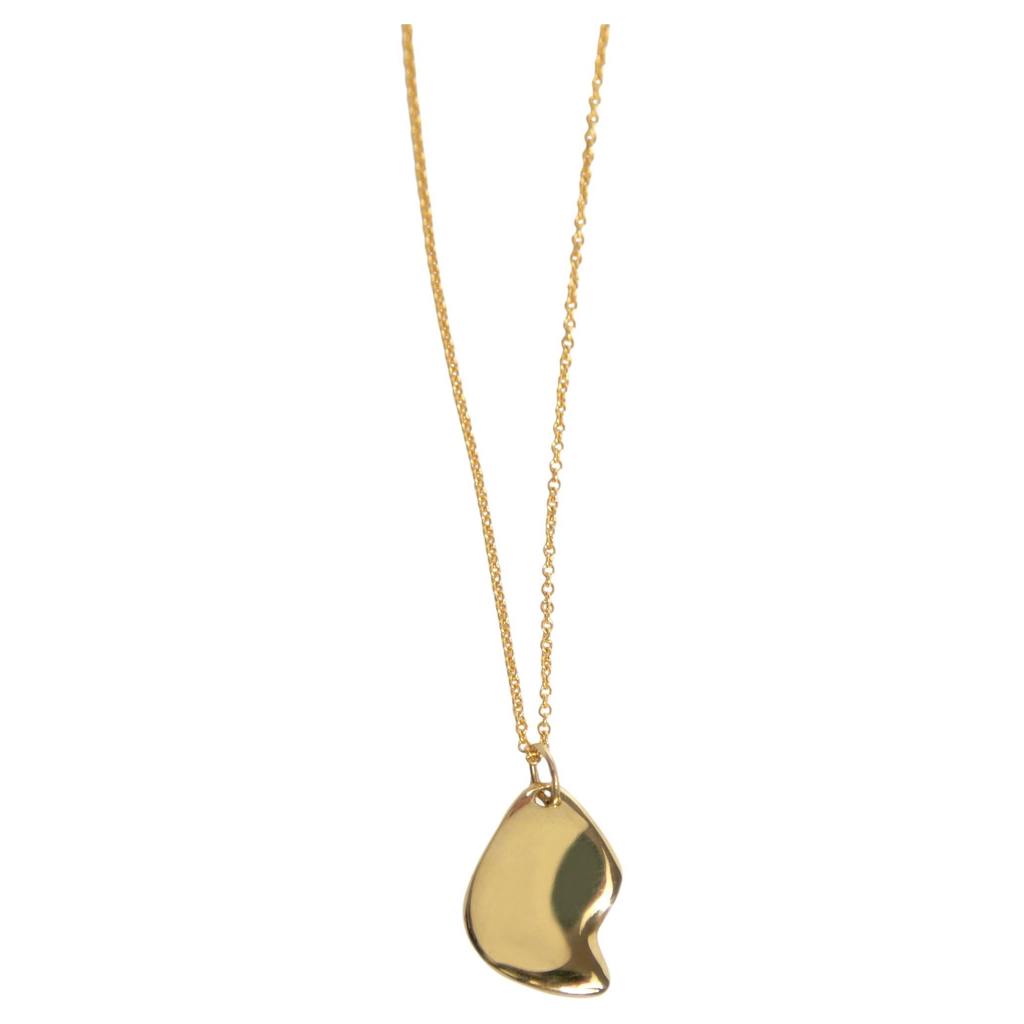 Modernist Organic Loop Pendant, 18 Carat Gold Plated Recycled Silver ...