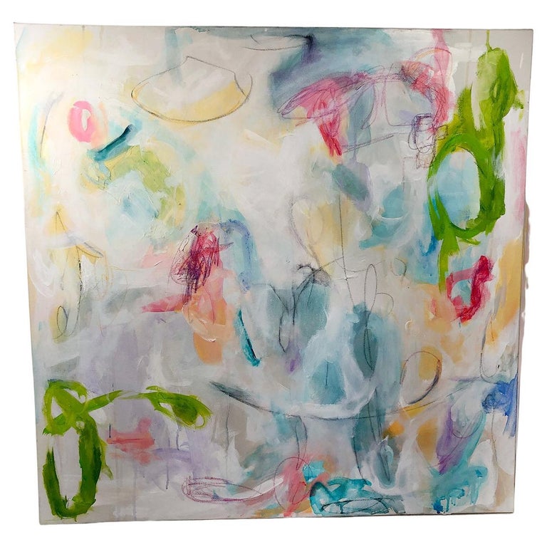 Abstract Expressionist Acrylic Painting by Mary Peyton Barklay Titled ...