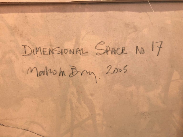 Abstract Expressionist Malcolm Bray "Dimensional Space No 17" Oil on ...