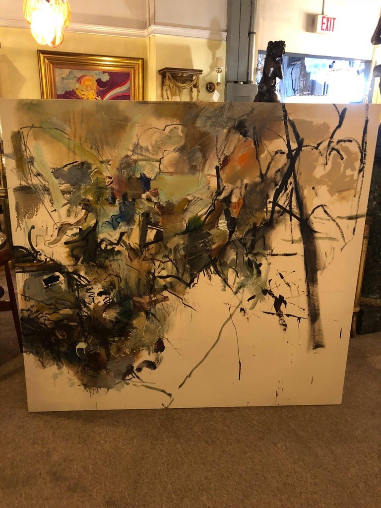 Abstract Expressionist Malcolm Bray "Dimensional Space No 17" Oil on ...