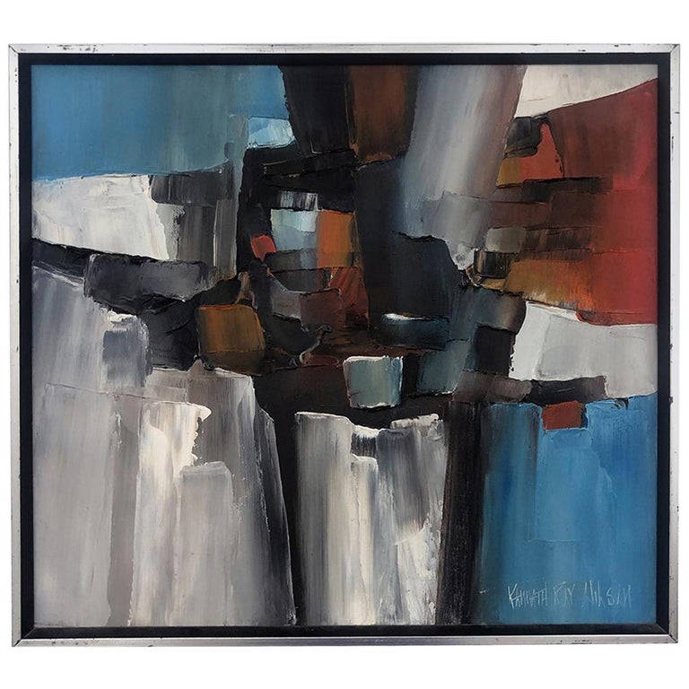 Abstract Expressionist Painting by California Listed Artist Kenneth Ray ...