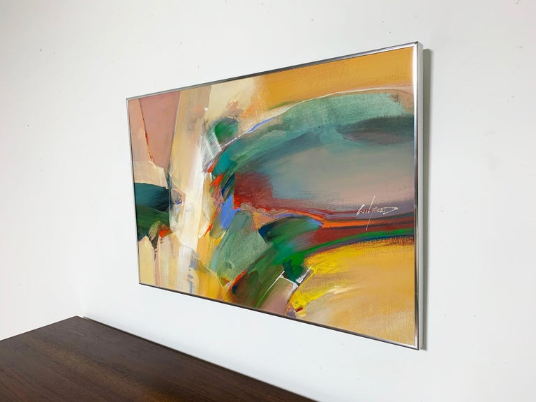 Abstract Expressionist Painting by Wilfred Lang, Ca. 1970s For Sale at ...