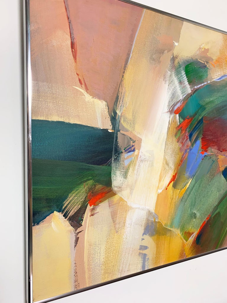 Abstract Expressionist Painting by Wilfred Lang, Ca. 1970s For Sale at ...