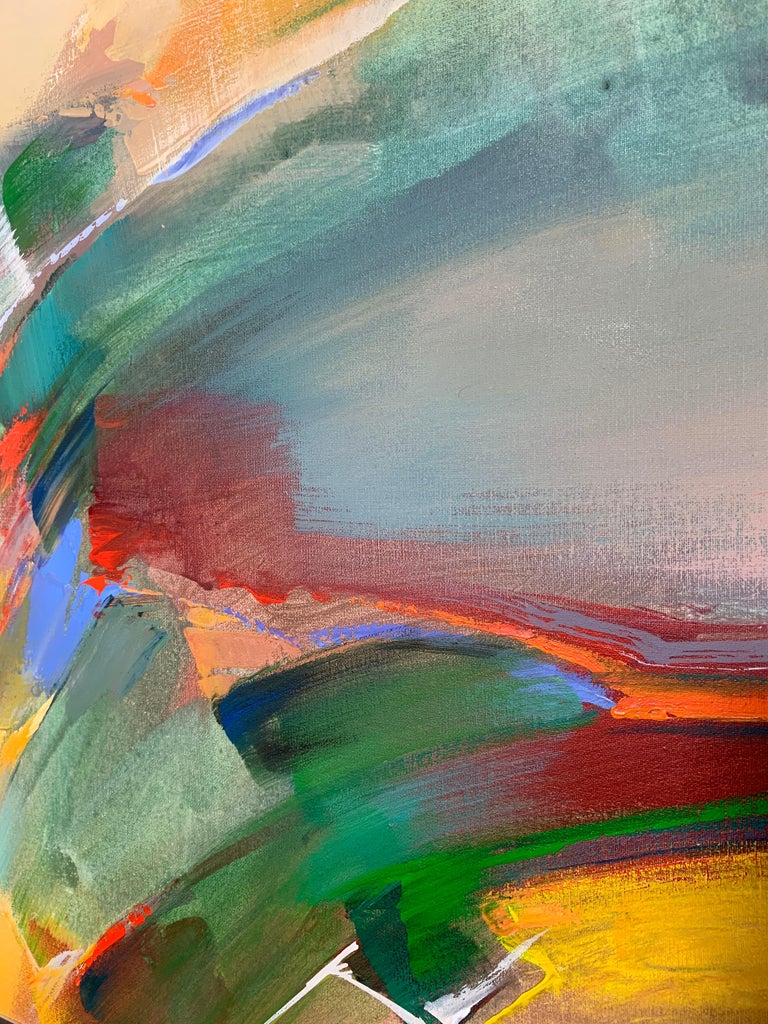 Abstract Expressionist Painting by Wilfred Lang, Ca. 1970s For Sale at ...