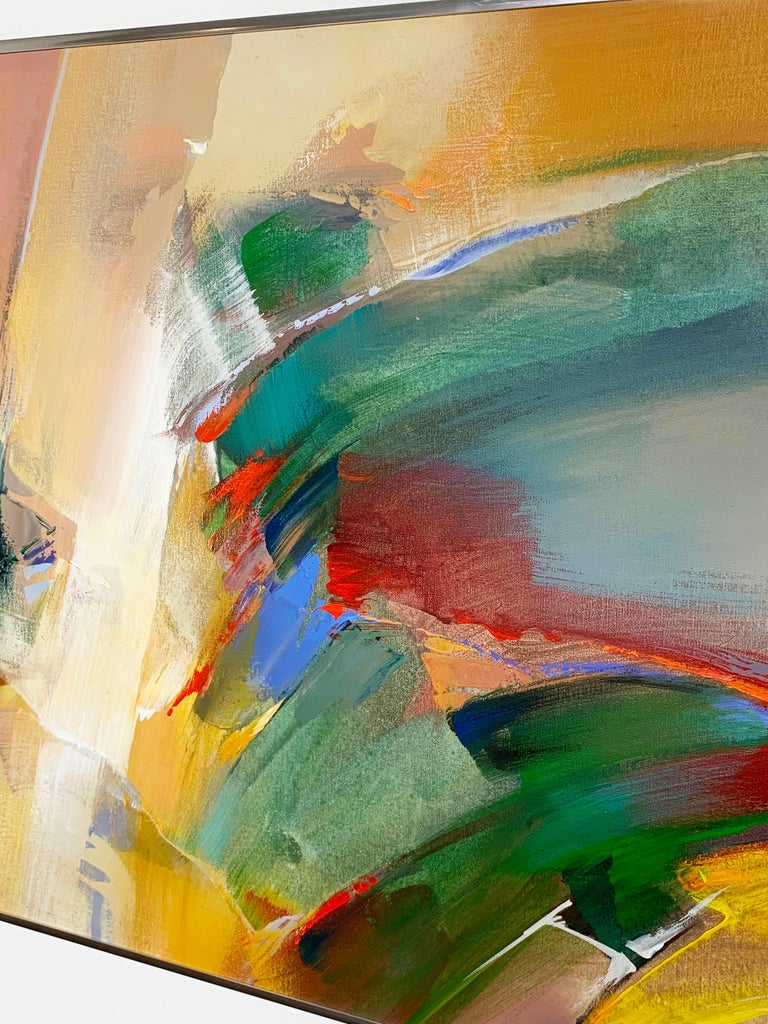 Abstract Expressionist Painting by Wilfred Lang, Ca. 1970s For Sale at ...