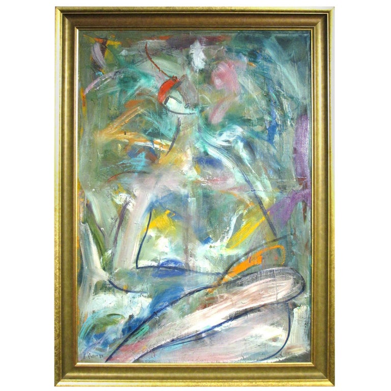 Abstract / Expressionist Portrait of a Reclining Woman by Alexander ...