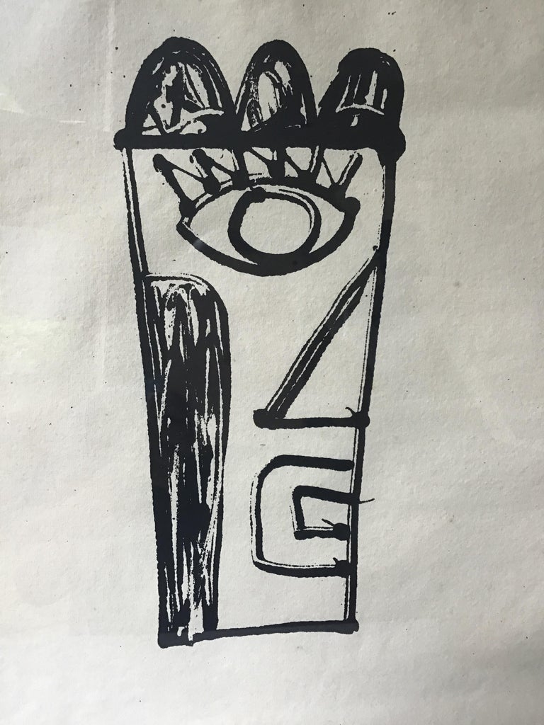 Abstract Face Painting by Brian Bolger, 1986 at 1stDibs