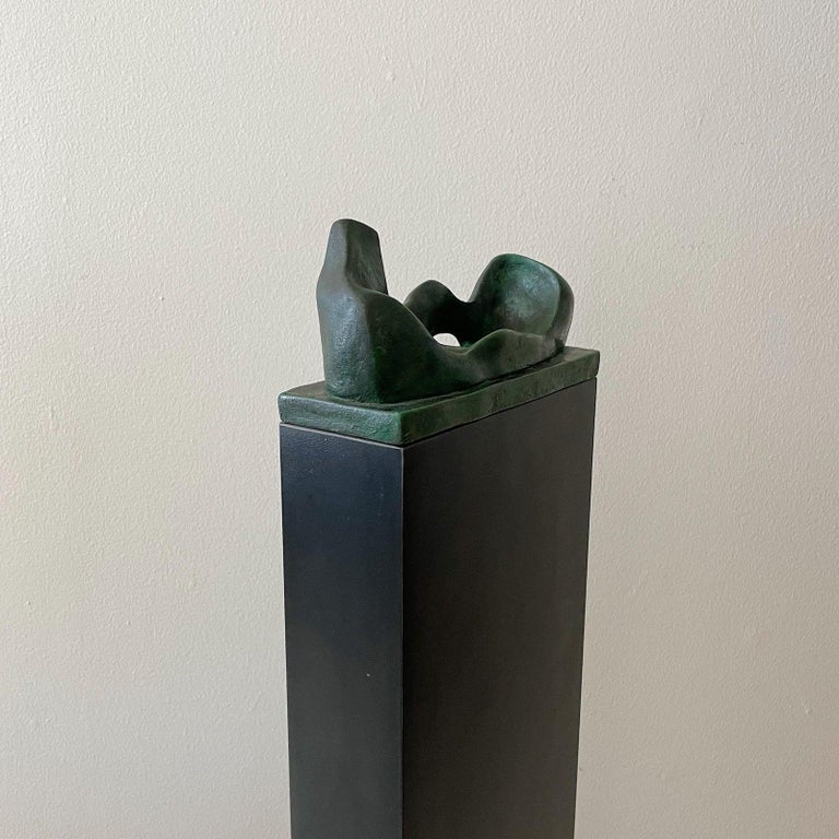 Abstract Figural Vintage Sculputre on Pedestal Signed J Dersh For Sale ...
