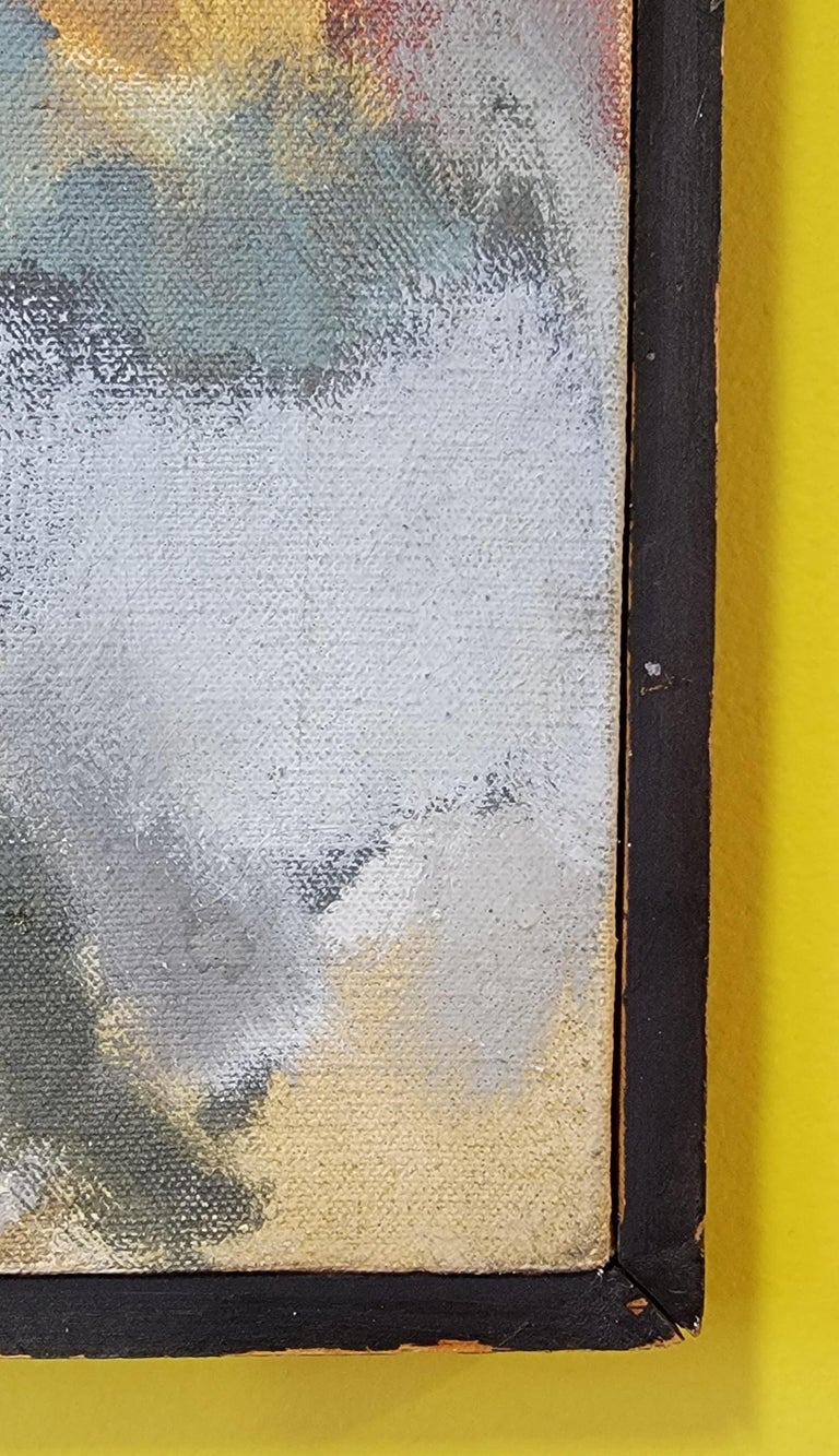 Abstract Figurative Painting Dated 1958 Signed Stephen Rosenthal For ...