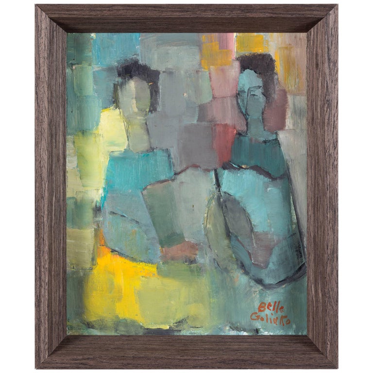"Abstract Figures" Oil Painting by Belle Golinko at 1stDibs