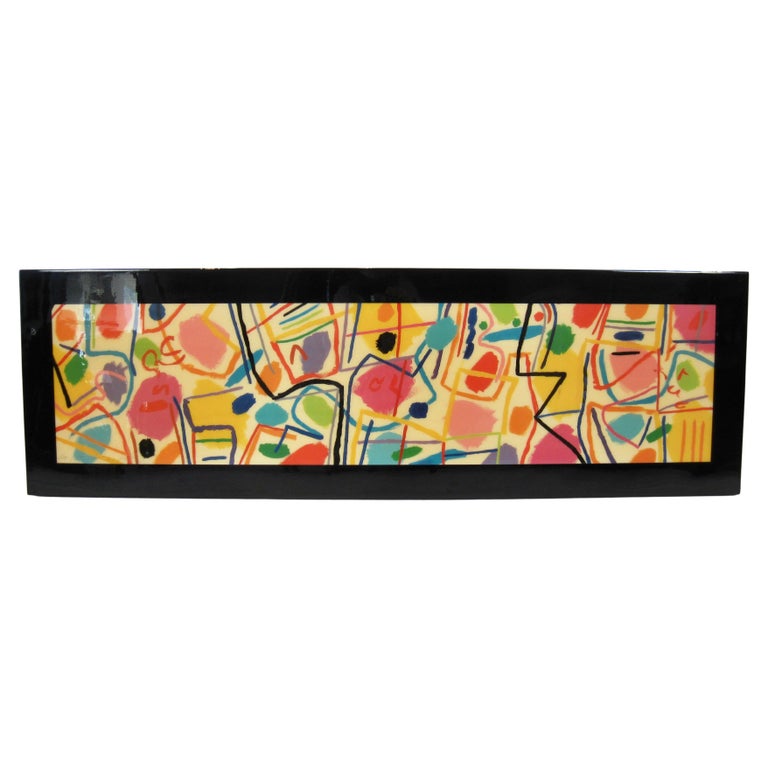 Abstract Geometric Minimalist Acrylic Art Panel, Bo Von Hohenlohe For ...