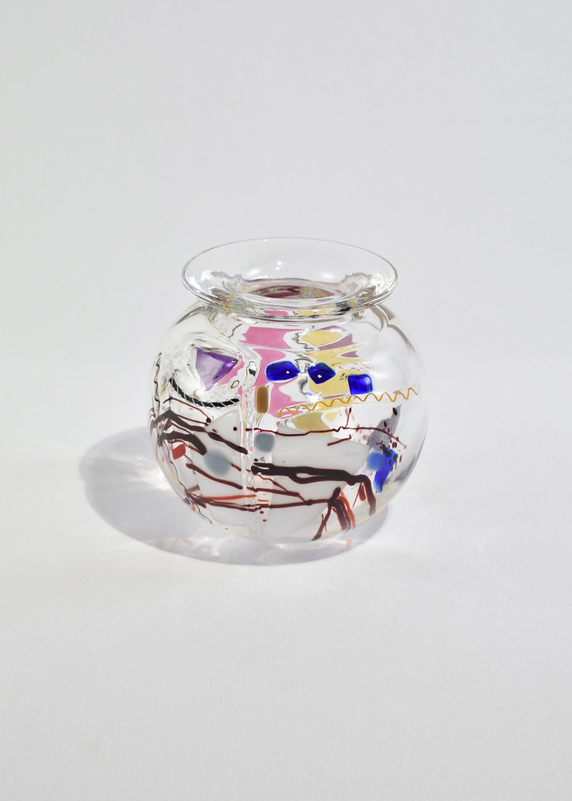 Abstract Glass Vase at 1stDibs