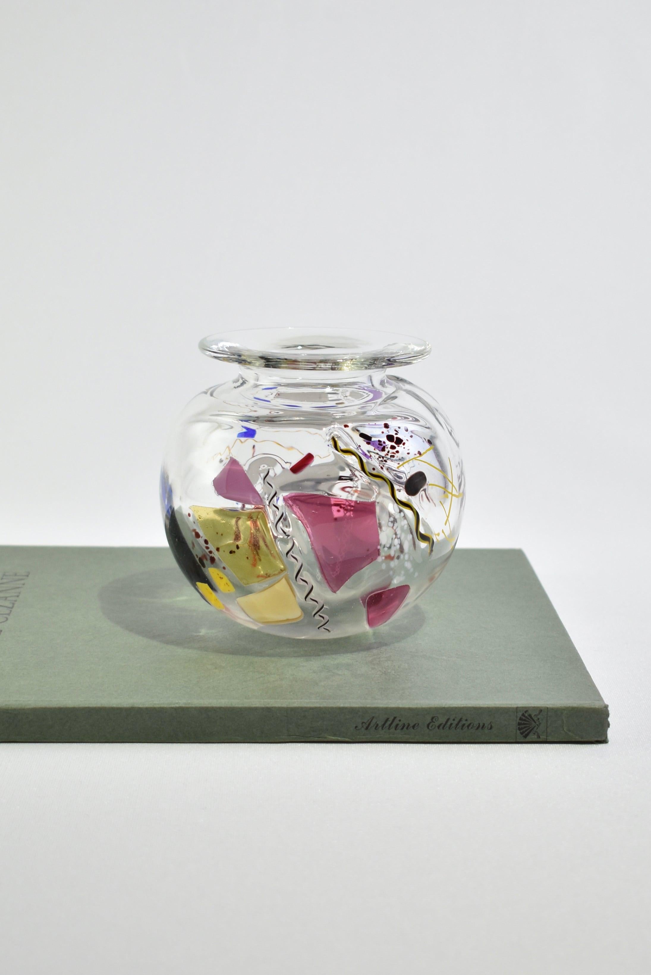 Abstract Glass Vase at 1stDibs