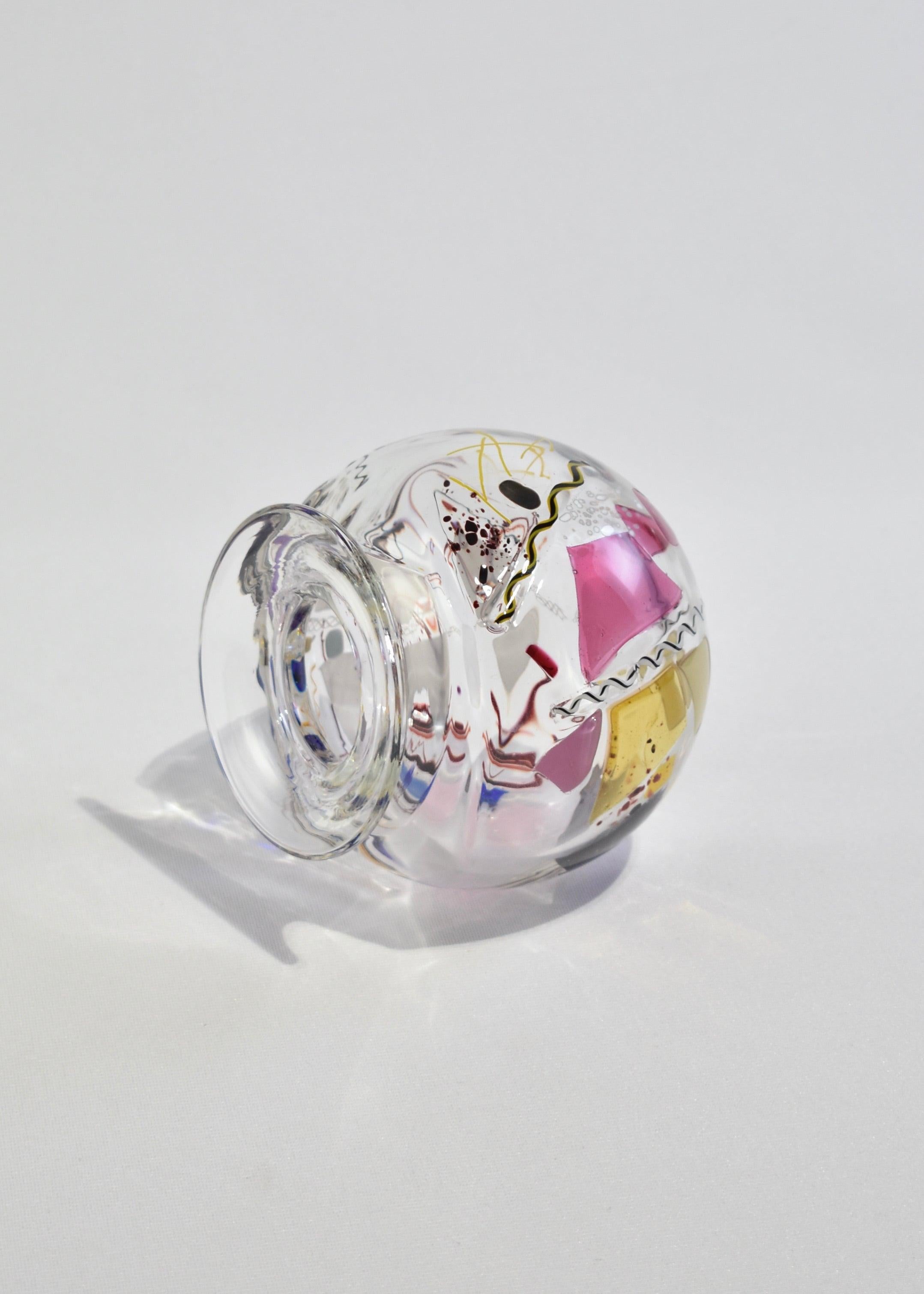 Abstract Glass Vase at 1stDibs