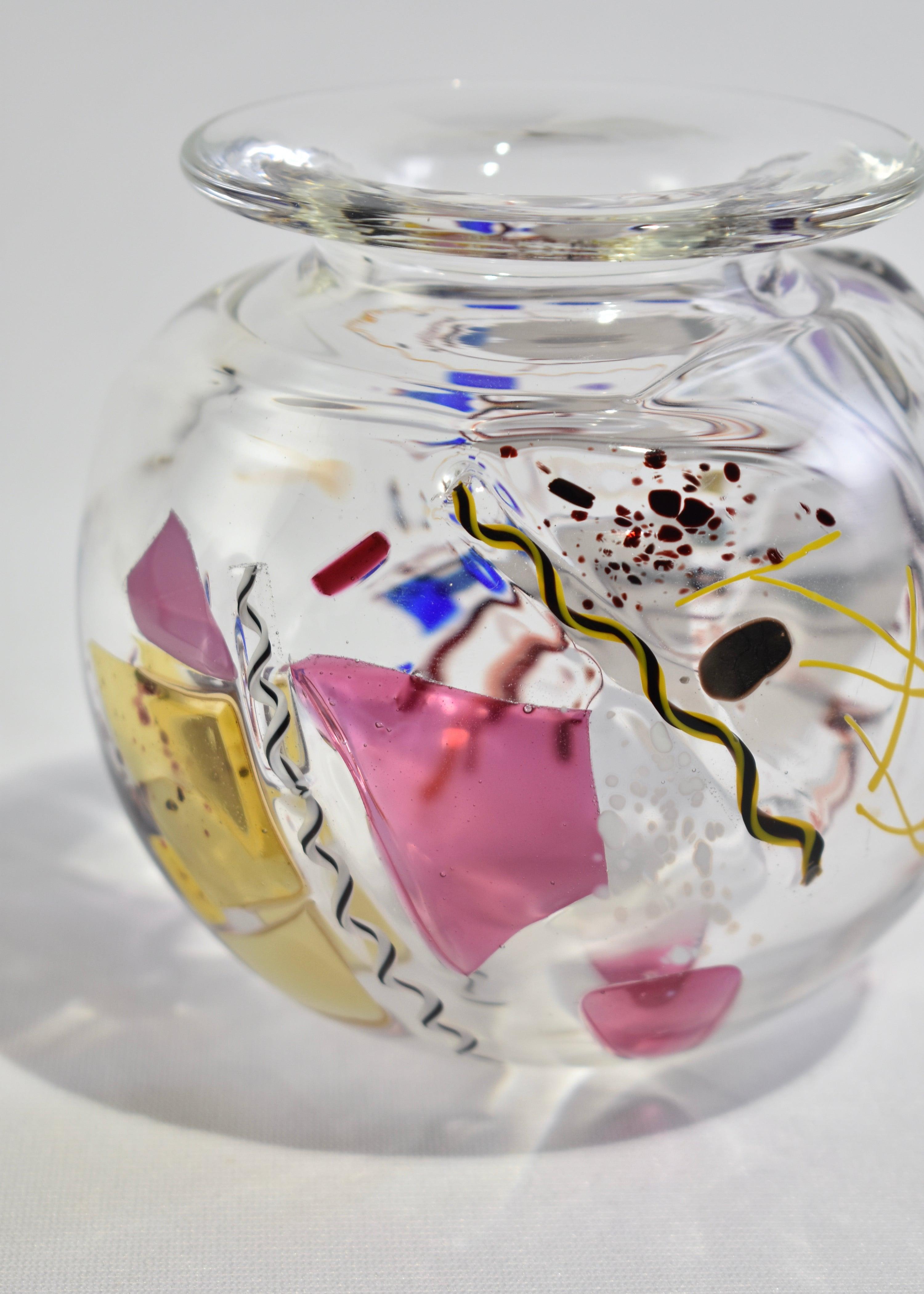 Abstract Glass Vase at 1stDibs