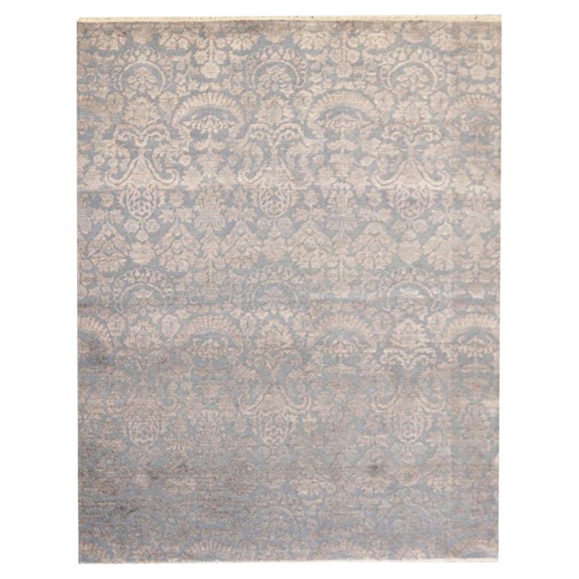 Black and White Abstract Rug Handmade in Hemp and Wool. 3,65 x 2,75 m ...